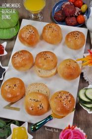 Homemade Eggless Burger Buns New Homemade Eggless Burger Buns New