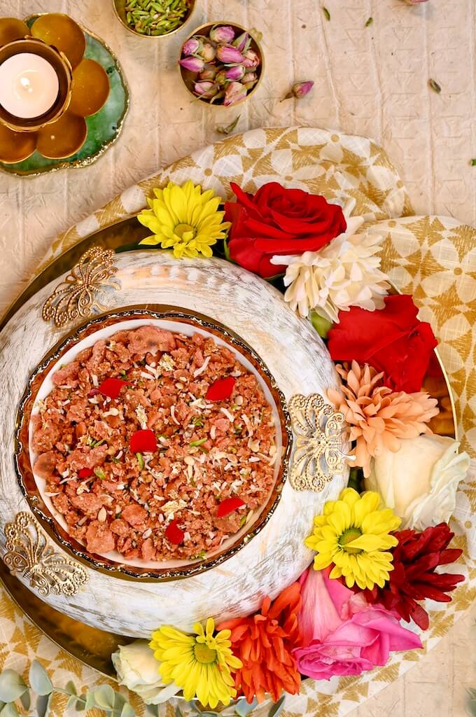 Badam Rose Roti Churma | New