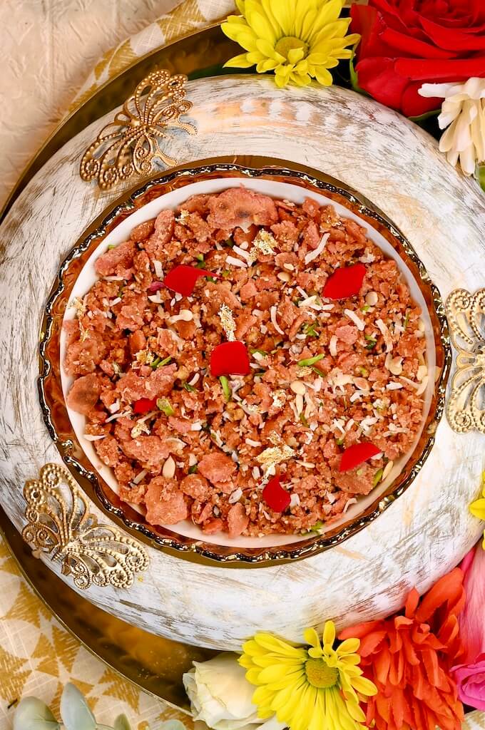 Badam Rose Roti Churma | New